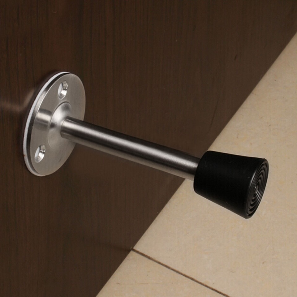 Wall Protector Skirting Board Mounted Stop Door Stopper Buffer 47mm ...