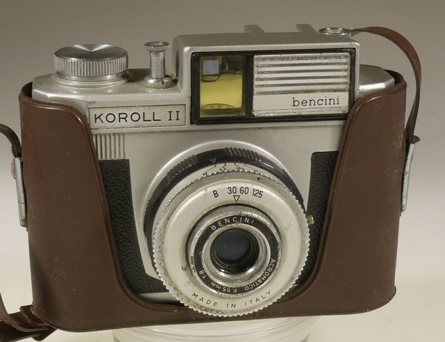 PRL) KOROLL II BENCINI ACROMATICO F.55 mm 1:8 FOTOCAMERA ANALOGICA ...
