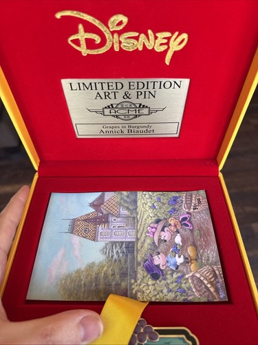 Mickey Minnie Vineyard Disney ACME Extra Jumbo Art Pin LE 51/100 Rare ...
