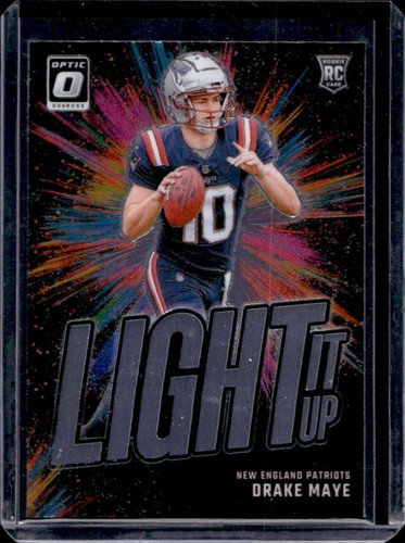 2024 Panini Donruss Optic Drake Maye Light It Up RC Rookie #7 Patriots ...