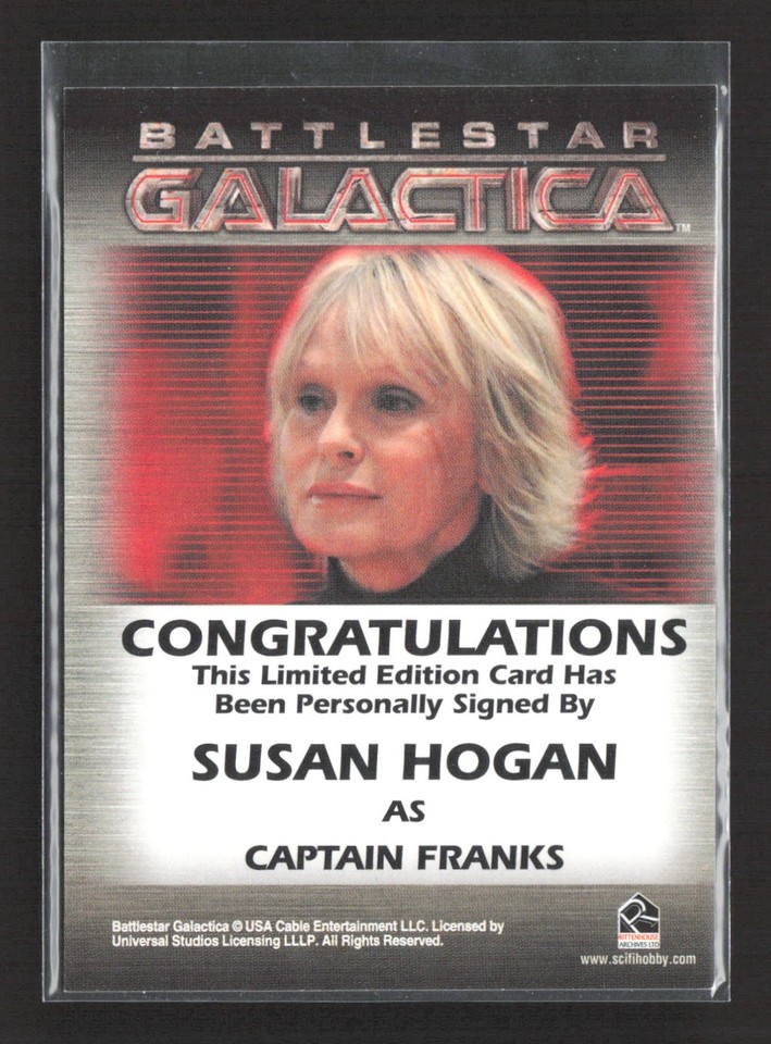 Rittenhouse Battlestar Galactica Susan Hogan as Captain Franks auto | eBay