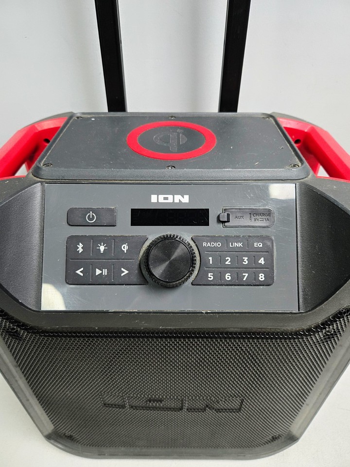 ION Pathfinder 4 Bluetooth Portable Speaker with Wireless Qi Charging ...
