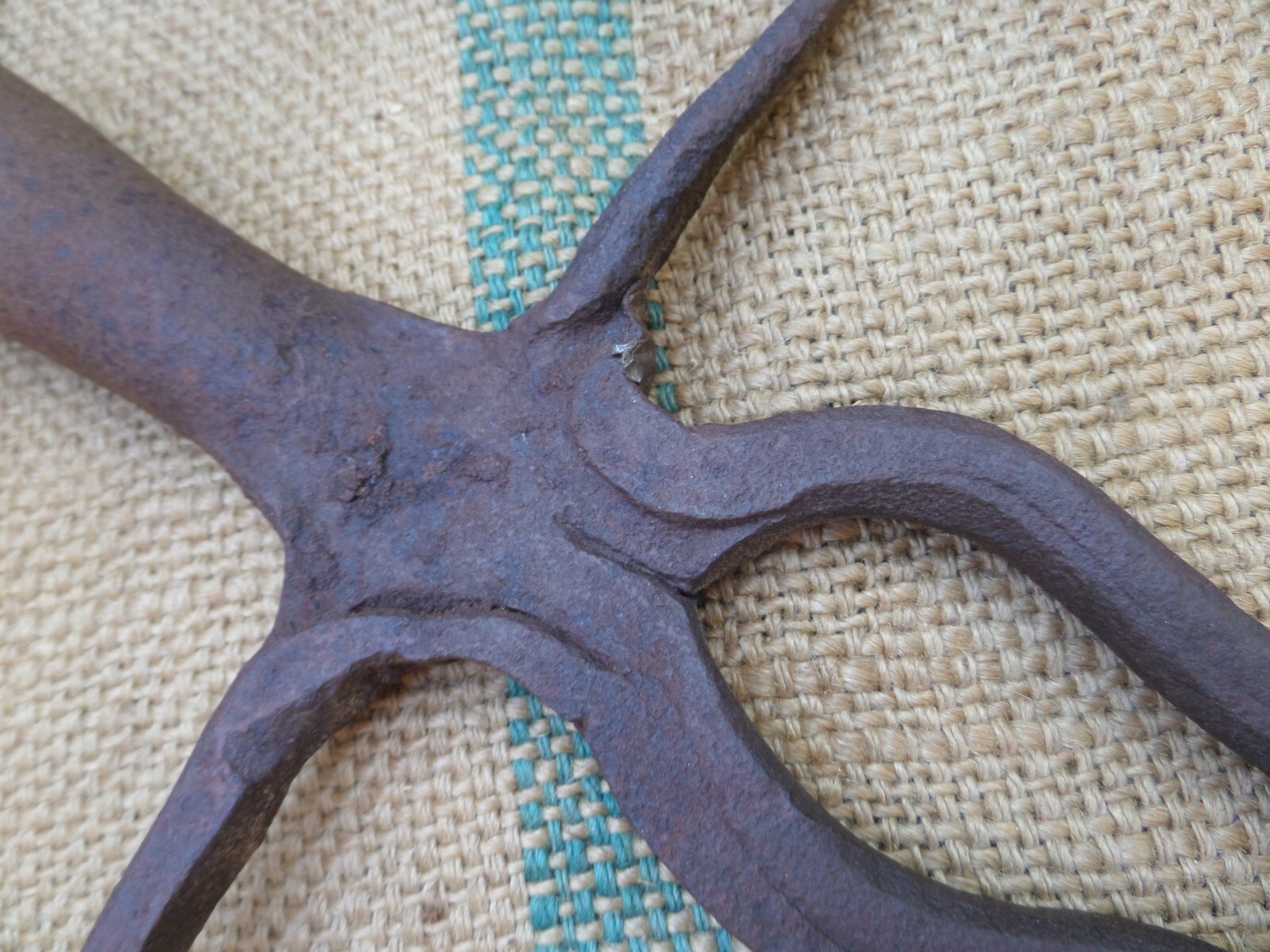 ANTIQUE ROOT PULLER BEET EXTRACTING TOOL DIGGING BEETROOT VINTAGE HAND ...