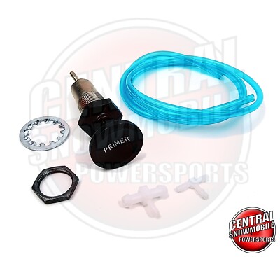 Fuel Plunger Primer Kit Snowmobile ATV PWC Universal Dash Mounted Dual ...