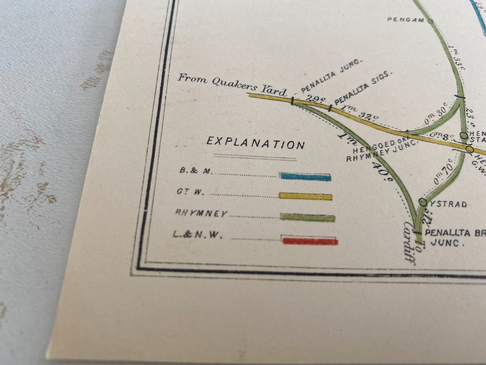 RHYMNEY TREDEGAR PENALTA DERI MAESYCWMMER CRUMLIN PENGAN AIREY RAILWAY ...