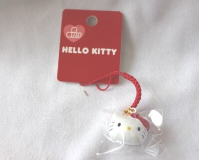 Sanrio Hello Kitty face design strap mini mascot NEW bell | eBay