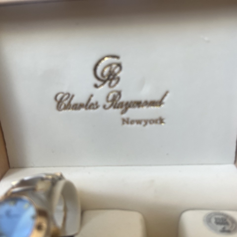 Charles Raymond Gold Silver Tone men’s watch new Old Stock With ...
