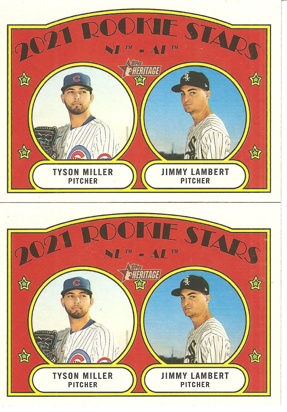 2 CARD 2021 TOPPS HERITAGE ASTROS PAREDES/TAYLOR/JONES BASEBALL CARD ...