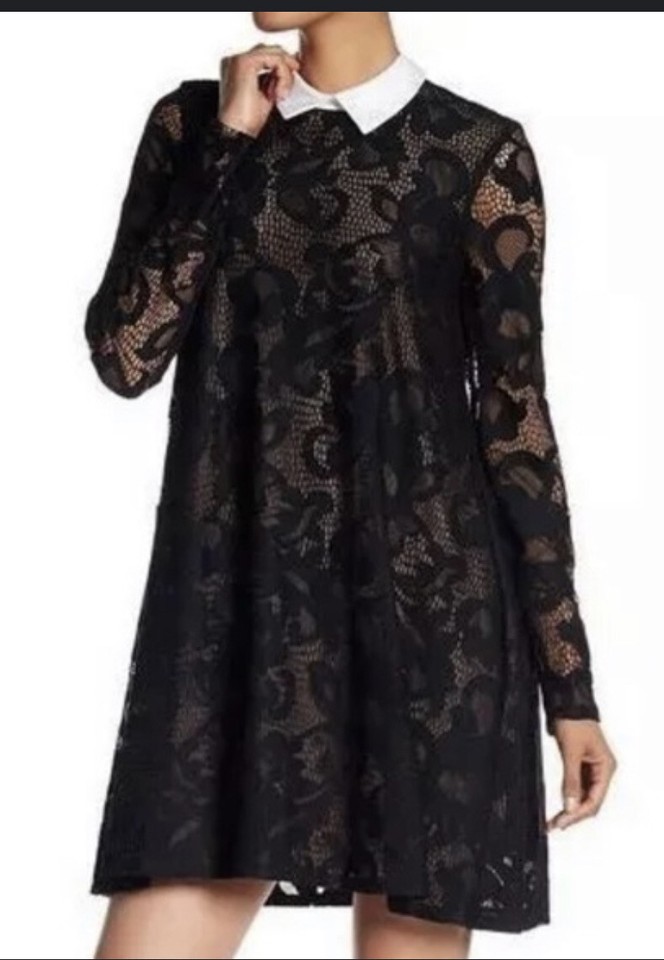 $248 NEW WOMEN'S BCBG MAXAZRIA ROXINE LONG SLEEVE LACE A-LINE DRESS SZ ...