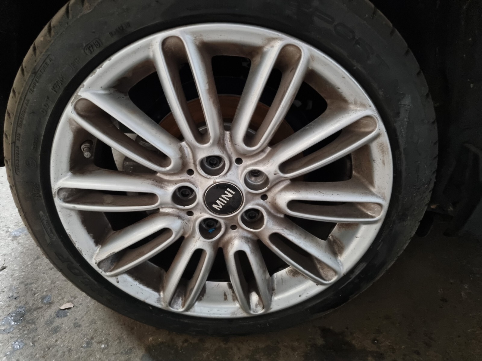 Mini F55 F56 Alloy wheels and tyres 17" 7J ET:54 Tentacle Spoke 500 ...