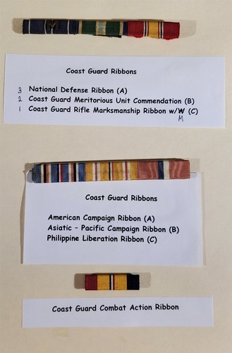 7 ASSORTED U.S. COAST GUARD RIBBON BARS | eBay