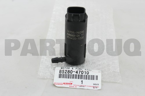 8528047010 Genuine Toyota MOTOR & PUMP ASSY, HEADLAMP CLEANER | eBay