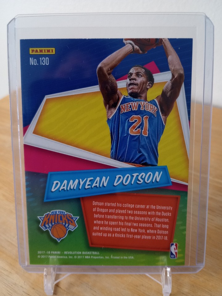 2017-18 Panini Revolution Chinese New Year #130 Damyean Dotson New York ...