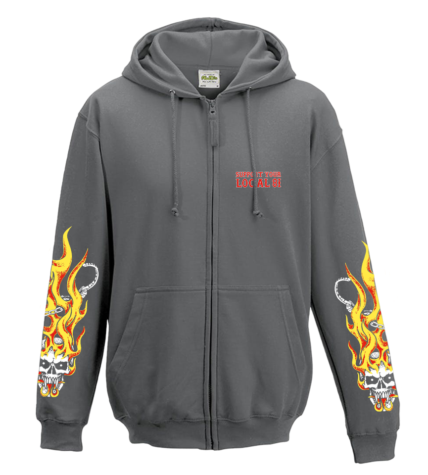 Hells Angels Support 81, BIG RED MACHINE Kapuzenweste "support 81 WORLD ...