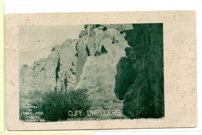 SANTA FE, NEW MEXICO ~ c.1905 UDB POSTCARD ~ CLIFF DWELLERS ...