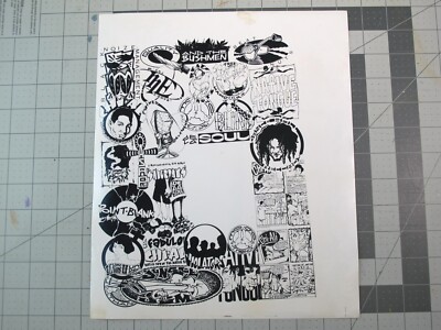 vtg 1990s hip hop- Original art Joe Buck concept De La Soul Chi Ali ...
