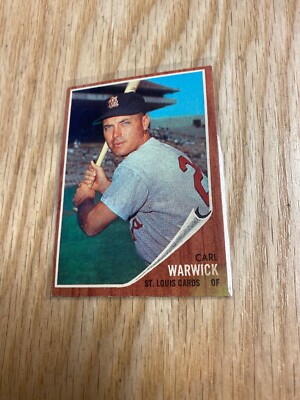 1962 Topps Baseball Carl Warwick St. Louis Cardinals Card #202 | eBay
