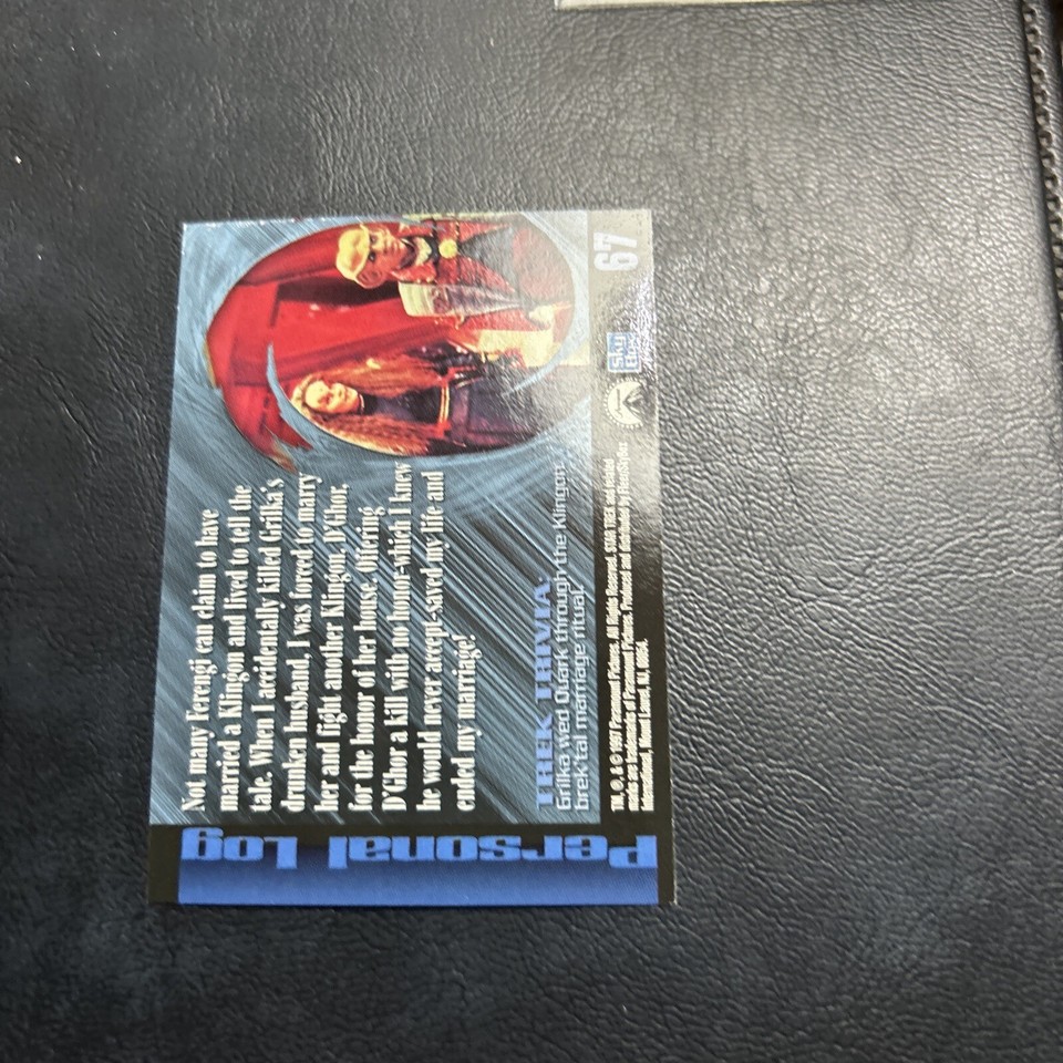 Jb22 Star Trek Profiles 1997 Deep Space Nine #67 Grilka Armin Shimerman ...