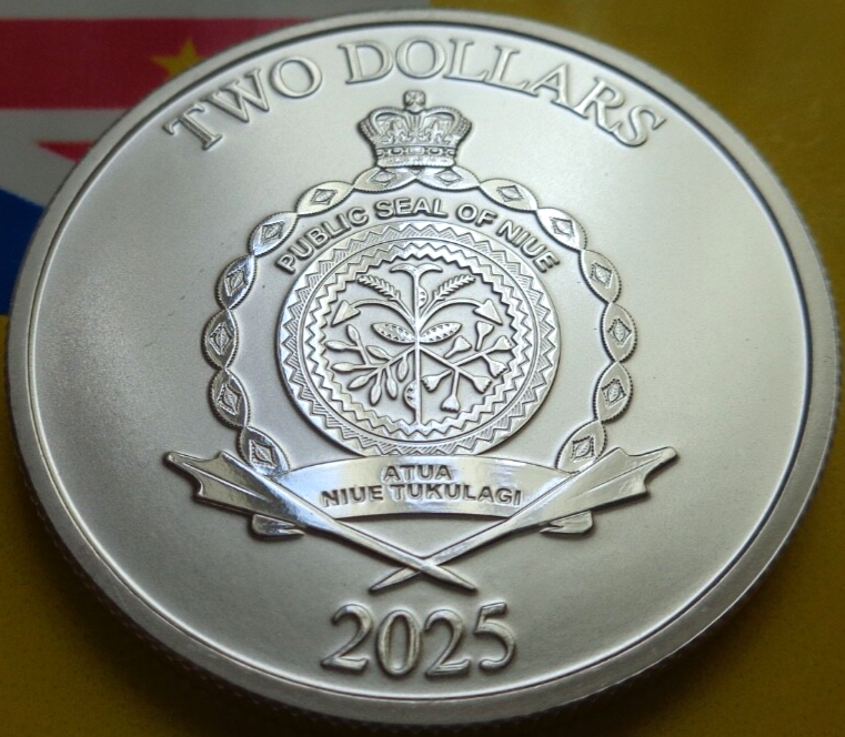 2025 Niue ROARING LION Truth Series $2 BU silver coin .9999 ultra fine ...