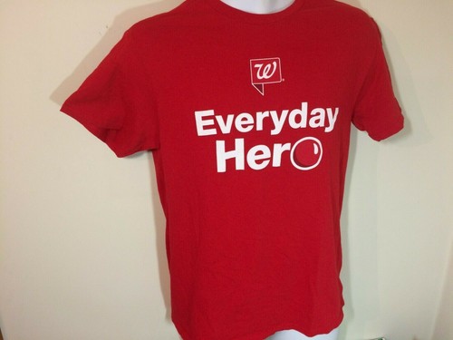 WALGREENS RED NOSE EVERYDAY HERO PHARMACY CHAIN -Adult T-Shirt - j | eBay