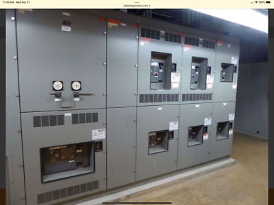 4000 AMP 480v/277v PANEL PANELBOARD 208v/120v 240v GFI main breaker ...