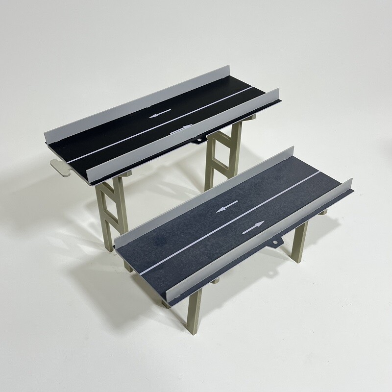 Diorama HO N Scale Highway Viaduct Model City Scene Building Model ...