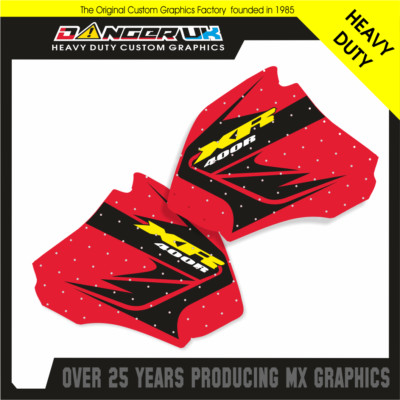 HONDA XR 400 XR400 PERFORATED TANK MOTOCROSS MX GRAPHICS DECALS ...
