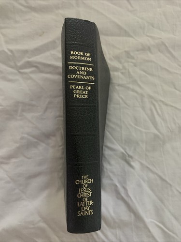 Book of Mormon Triple Combination LDS Scripture Black 1987 | eBay
