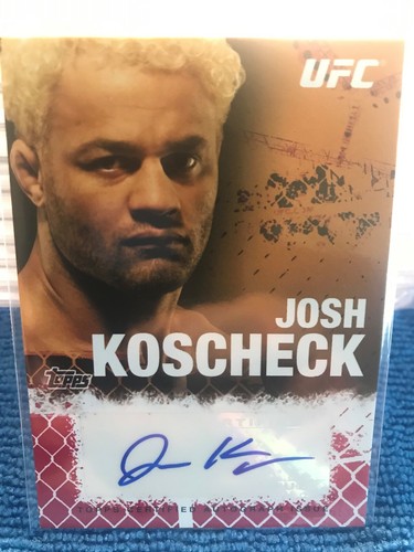 2010 Topps UFC Ruby Red Autograph Josh Koscheck #3/8 | eBay