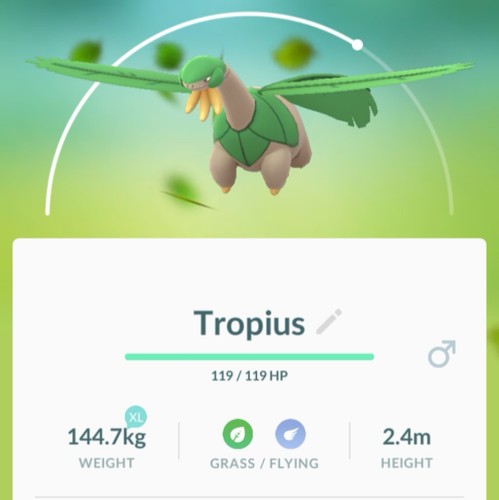 Pokemon Go Tropius Region Exclusives [Limited Time TRADE OFFER] | eBay