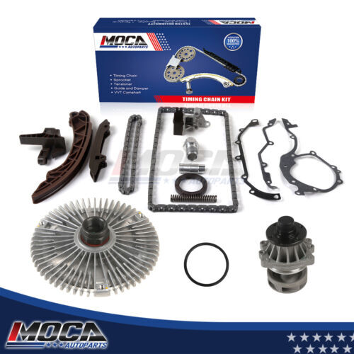 Timing Chain Kit w/ Water Pump Fan Clutch for BMW 325i 325Ci 330i 528i ...