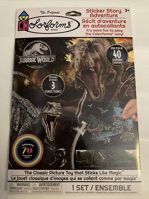 Colorforms Jurassic World Sticker Story Adventure Set NEW | eBay