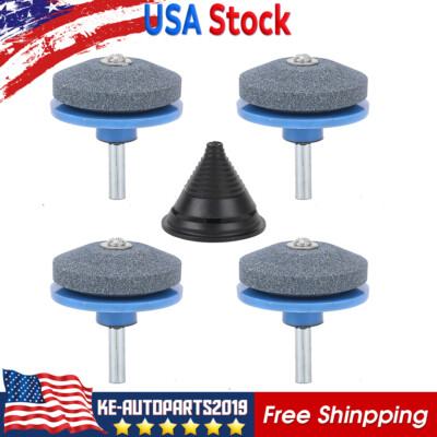 5pcs Lawn Mower Balancer Blade Sharpener Kit Garden Tool For Drill ...