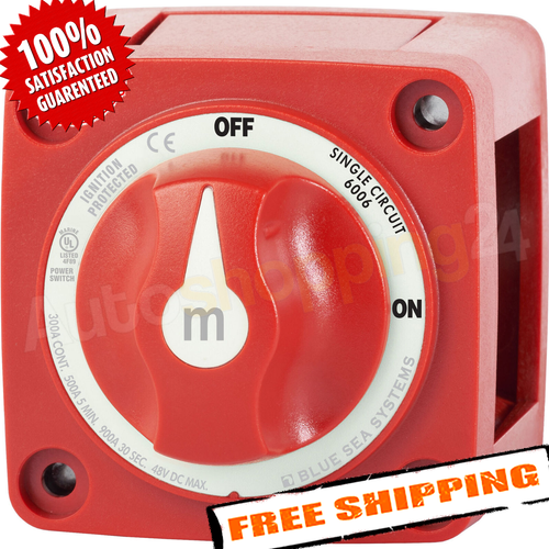 Blue Sea Systems 6006 m-Series Mini On-Off Battery Switch with Knob ...