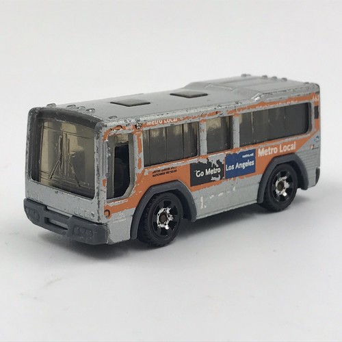2004 Matchbox Los Angeles City Bus MB662 Metro Local Silver Orange ...