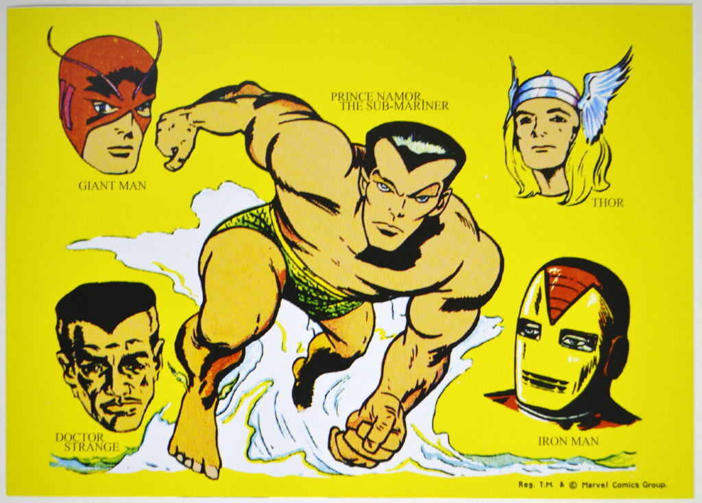POWER PIN-UP Print - SUB-MARINER Avengers Vintage Artwork Marvel UK ...