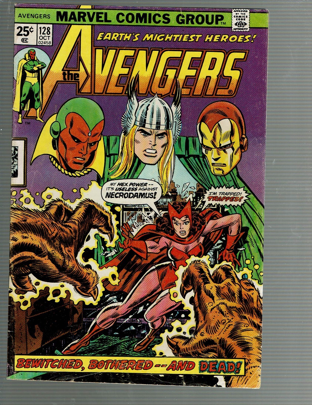 Avengers 128 Wanda vs Necrodamus Kang Celestial Madonna begins F/F- | eBay