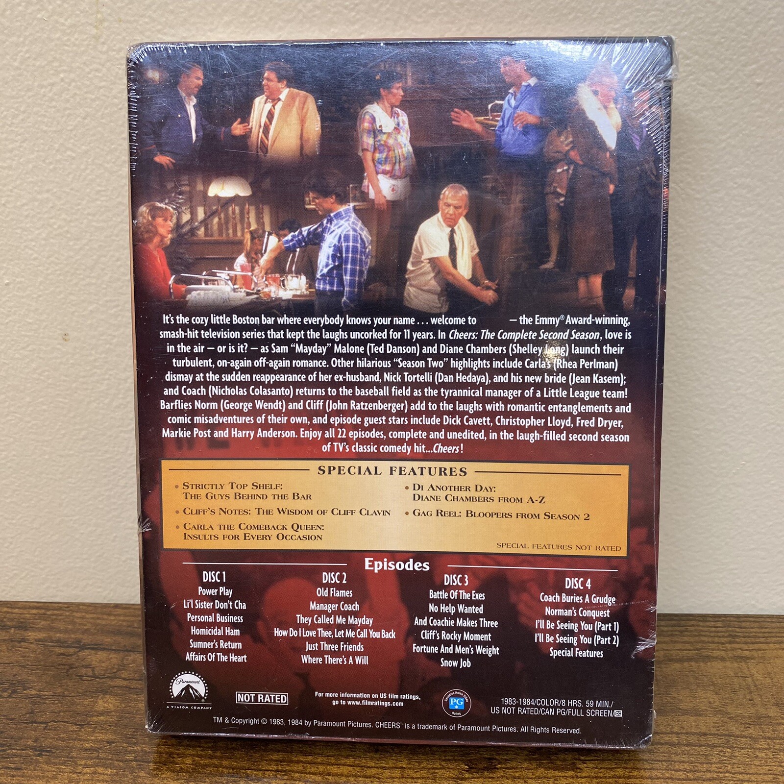 Cheers: The Second Season (DVD, 1983) Season 2 - 4 Disc *Sealed ...