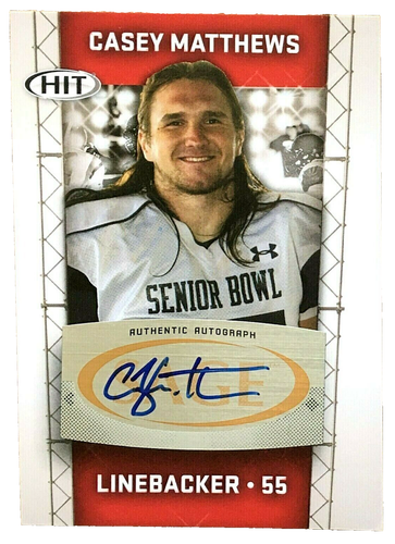 Casey Matthews 2011 SAGE HIT Autograph #A35 Oregon Ducks Rookie Eagles ...