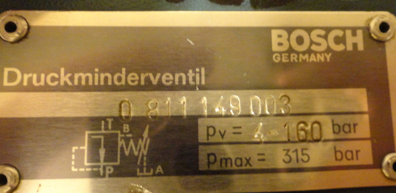 Bosch 0 811 149 003 Flow Control Hydraulic Valve Pressure Controller ...