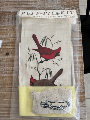Cardinal Puff Pick Kit. 8x15 picture. NEW | eBay