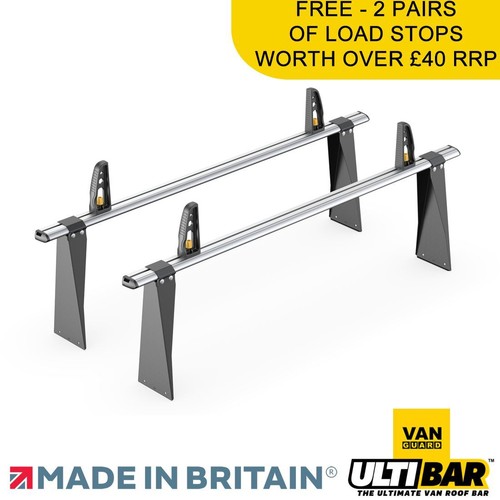 Ford Transit Roof Rack 2000-2014 340mm Gutter 2x Roof Bars Van Guard ...