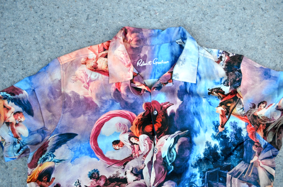 INSANE Robert Graham Palazzo Roman Fresco Shirt Size XXL All Over ...