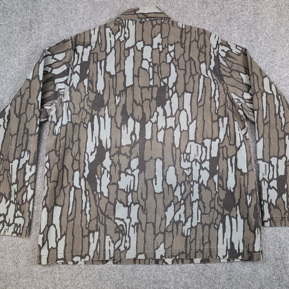 VTG Deerskin Shacket Mens XL Trebark Camouflage Camo Hunting USA Made ...