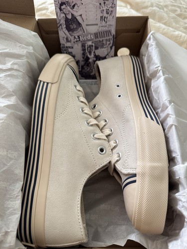 RARE Pro-Keds SUPER 69ER Sneakers Mens 10 Canvas PK65592 Cream Navy | eBay