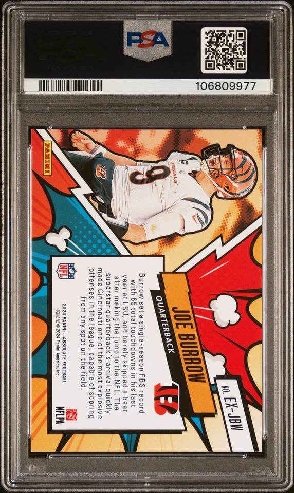 2024 Panini Absolute Explosive Joe Burrow #EXJBW PSA 9 POP 58 | eBay