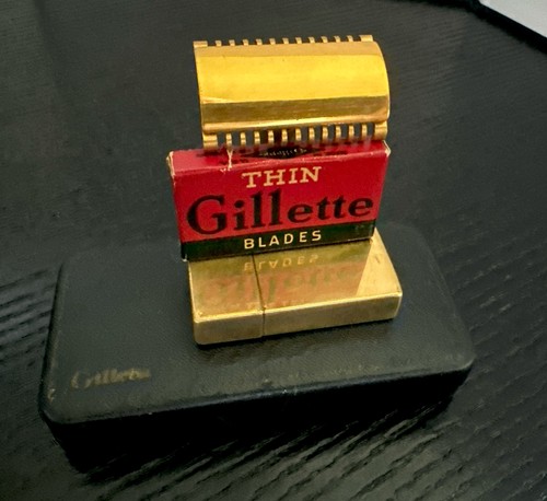 Vintage Gillette New Long Comb Safety Razor Set | eBay