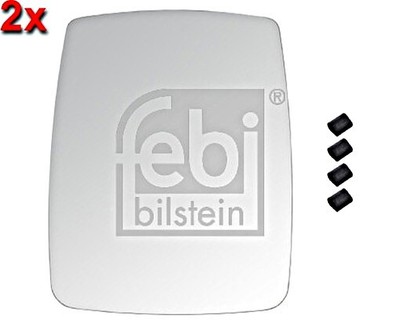 FEBI 2x Side Mirror Glass Left Right For CLAAS VALTRA 11578380 ...