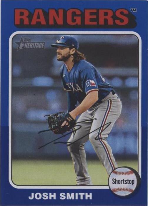 2024 Topps Heritage High Number - Josh Smith #677 Dark Blue Border for ...