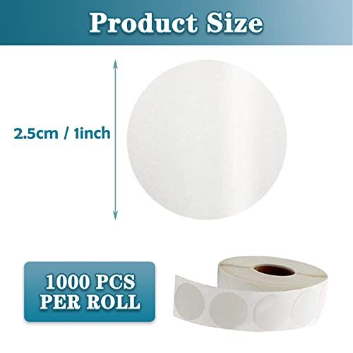 Clear Package Seals Stickers, Envelope Sealer for Mailing 1 Inch Round ...